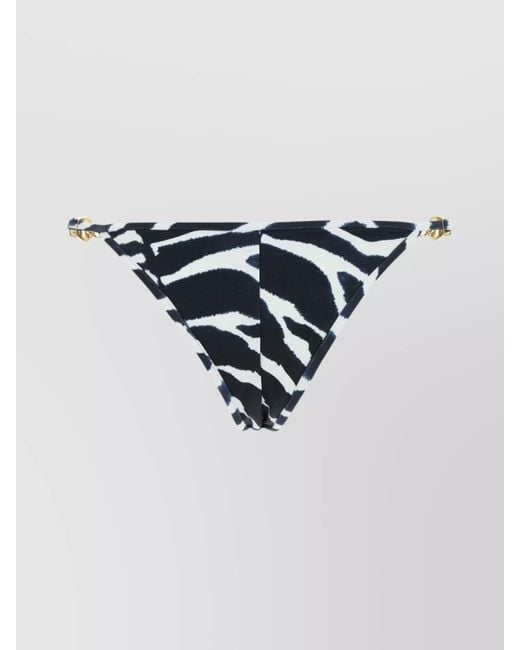 Reina Olga Stretch Nylon Bikini Bottom in Blue | Lyst UK