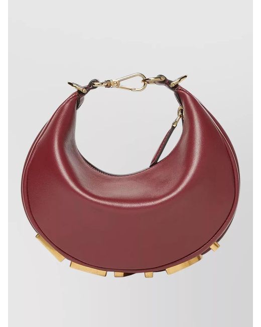Fendi Mini Grace Crossbody Bag With Adjustable Strap in Red | Lyst UK