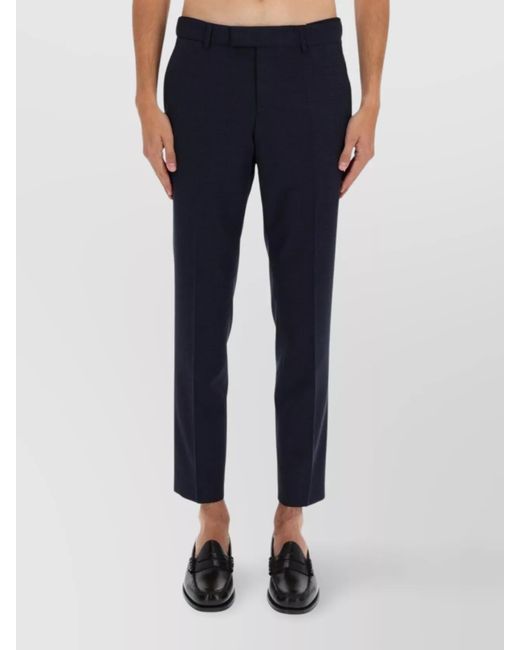 BOSS Trousers With Belt Loops And Pockets in Blue for Men | Lyst UK
