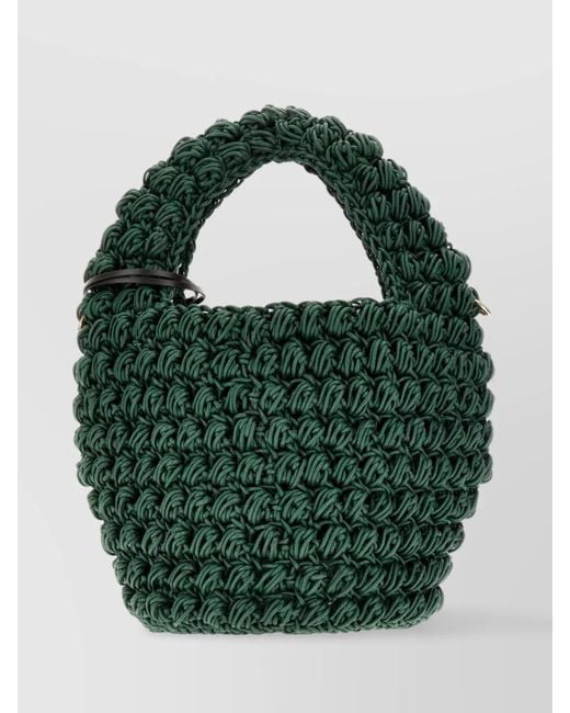 JW Anderson Cotton Popcorn Cross-Body Bag in Green | Lyst UK