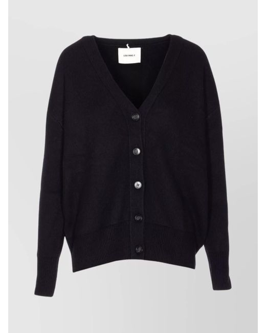 Lisa Yang Knitwear V-Neck Long Sleeve Top in Blue | Lyst UK