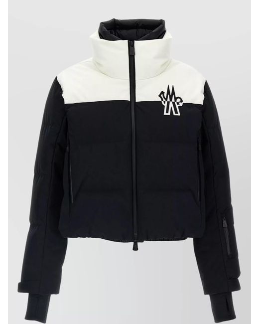 Moncler 'Stennes' Block Design Down Jacket in Black | Lyst