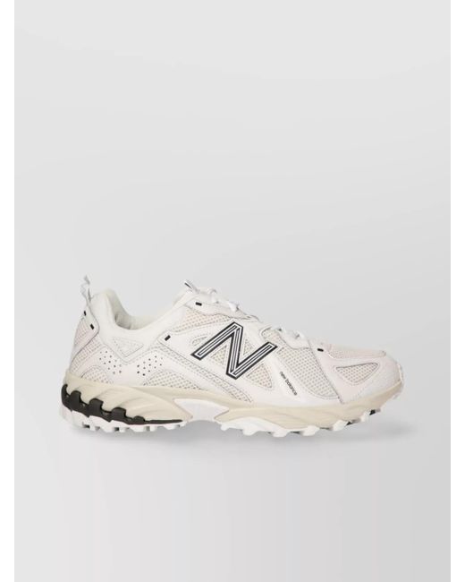 New Balance Mesh Rubber Sole Sneakers in Natural for Men | Lyst