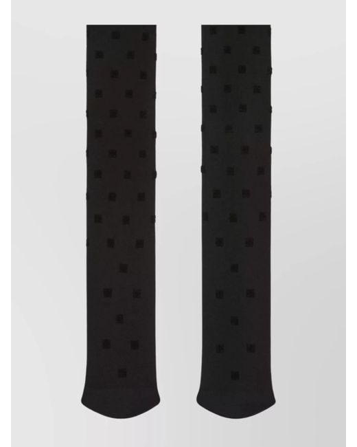 Givenchy Sheer Tulle Square Pattern in Black | Lyst