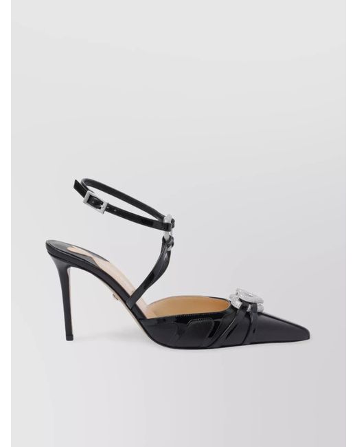 Mach & Mach Heart Detail Stiletto Pumps in Metallic | Lyst