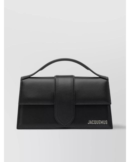 Jacquemus Rectangular Top Handle Detachable Strap Shoulder Bag in Black ...