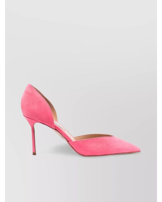Aquazzura 90Mm Pointed-Toe Stiletto Pumps in Pink | Lyst
