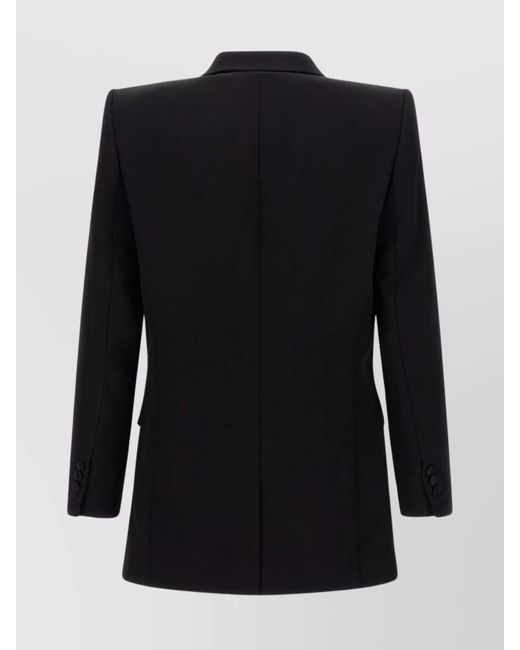 Balmain Leaf Design Embroidered Blazer in Black for Men | Lyst UK