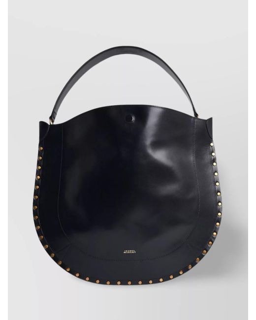 Isabel Marant Curved Tote Bag Studded Detailing in Blue | Lyst