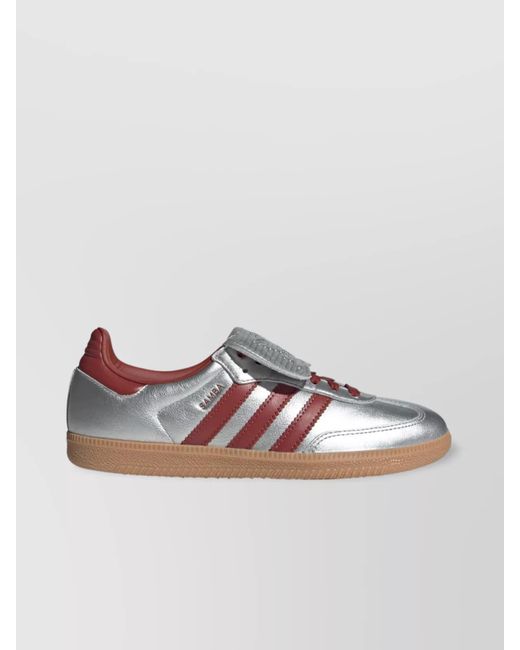 adidas Logo Sneakers Metallic Finish in Grey | Lyst UK
