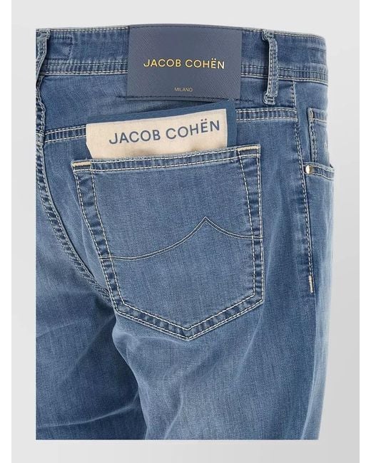Jacob Cohen Regular-Fit Straight-Leg Jeans in Blue for Men | Lyst UK