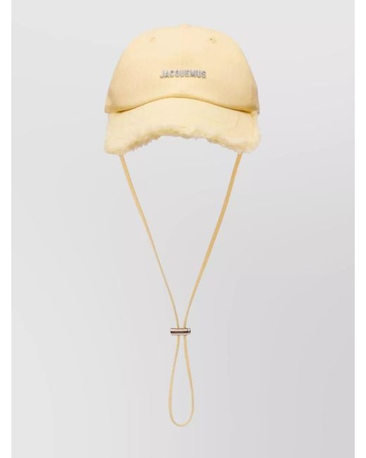 Jacquemus Cotton Logo-Embroidered Baseball Cap in White | Lyst UK