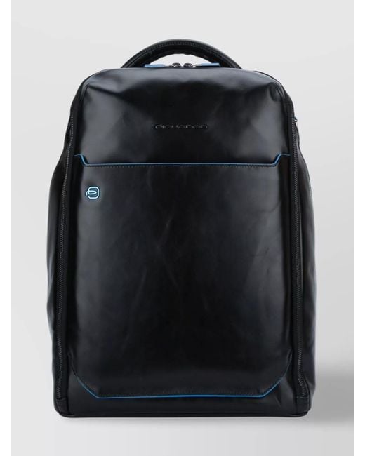 Piquadro Leather Backpack With 2 Compartments _ 14'' Laptop Sleeve in ...