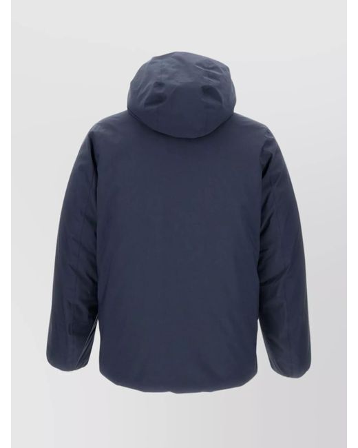K-Way Reversible Hooded Quilted Jacket in Blue for Men | Lyst UK