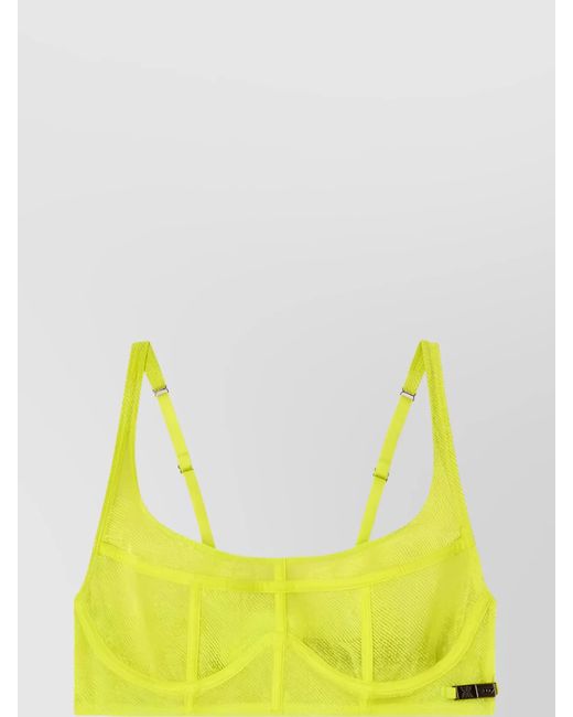 DIESEL Longline Bra in Yellow | Lyst