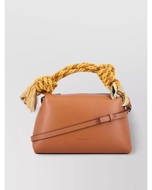 JW Anderson Corner Bag With Rope Handle And Adjustable Strap in Brown ...