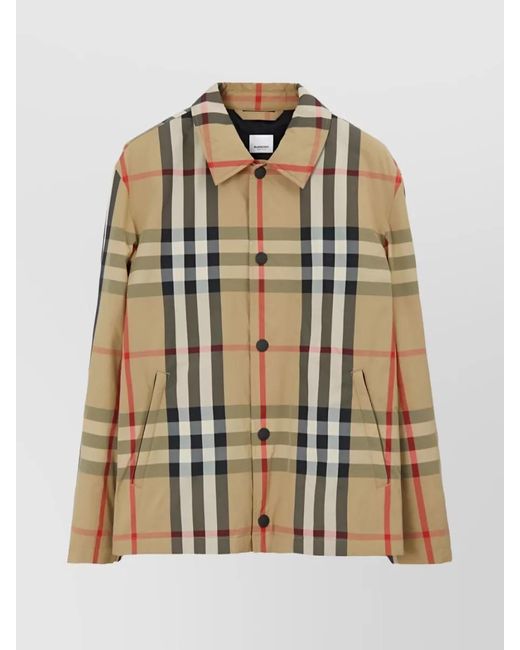 Burberry Sussex Check Shirt Jacket in Metallic for Men | Lyst