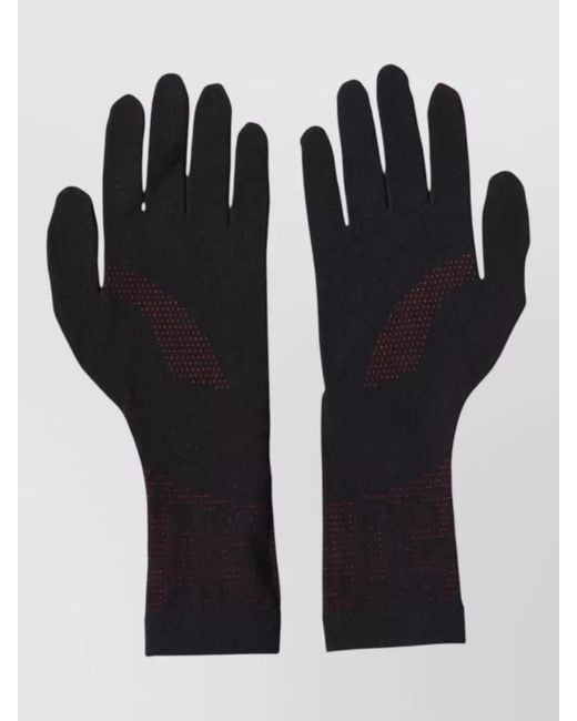 Dolce & Gabbana Dg Logo Cotton Long Textured Gloves in Black for Men ...