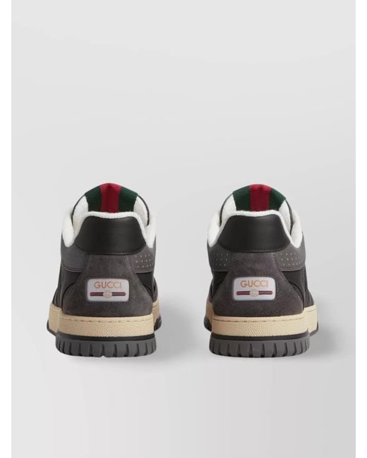 Gucci Interlocking G Suede Trim Sneakers for Men | Lyst UK