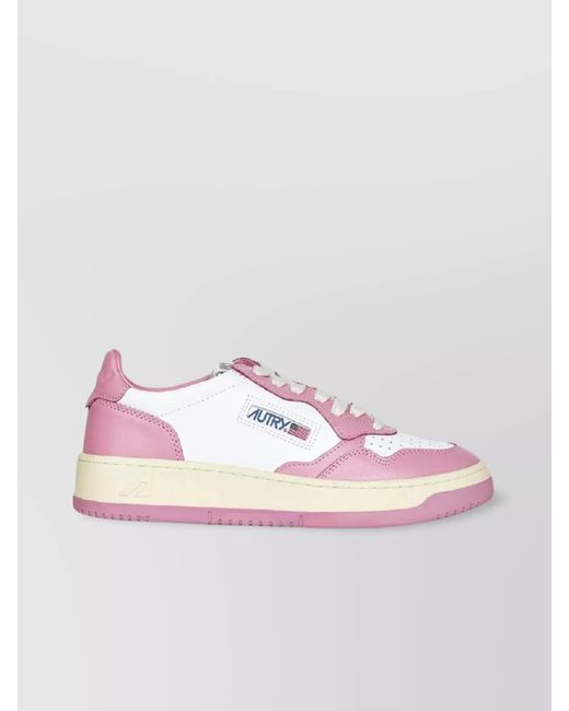 Autry Medalist Low Sneakers Contrast Panels in Pink | Lyst UK