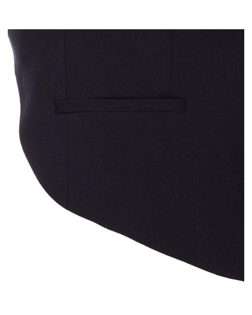 Twinset Sleeveless V-Neckline Jacket Back Slit in Blue | Lyst UK