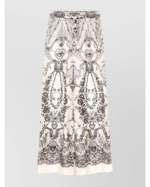 Zimmermann Crush Draw Waist Pant in White | Lyst UK