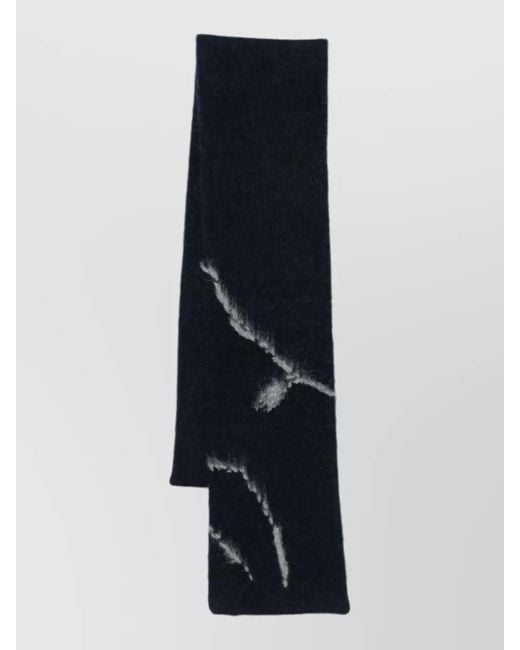 Dries Van Noten Long Rectangle Scarf Abstract Pattern Soft Texture in ...