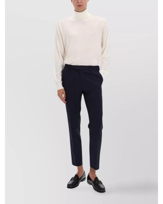 BOSS Trousers With Belt Loops And Pockets in Blue for Men | Lyst UK