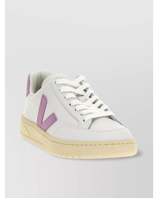 Veja Rubber Sole Contrast Heel Tab Sneakers | Lyst