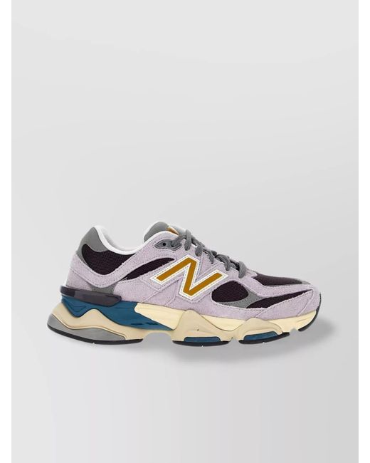 New Balance Sneakers Mesh Panel Suede Overlays in Metallic | Lyst