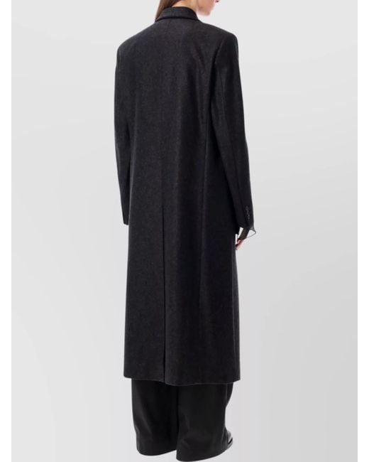 Our Legacy Long Lapel Coat Side Pockets in Black | Lyst UK