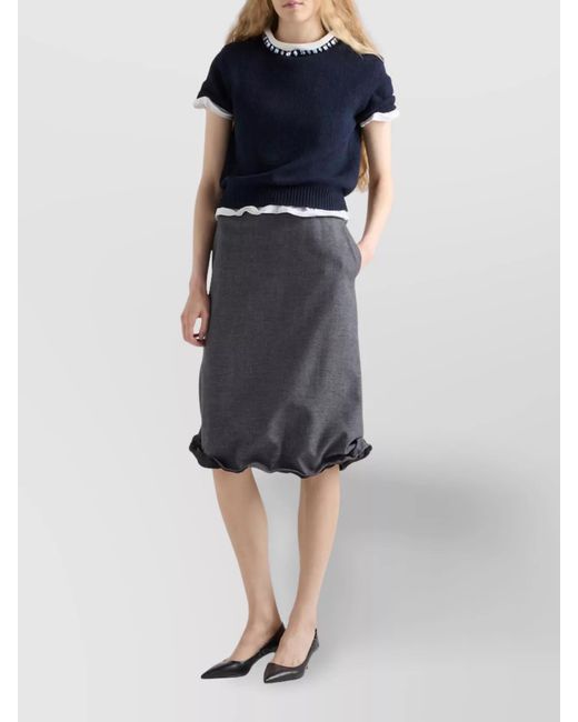 Prada Knit Top in Blue | Lyst UK