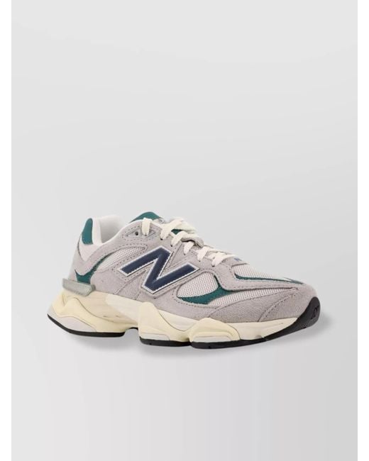 New Balance Mesh And Suede Sneakers Logo Side in Metallic for Men | Lyst