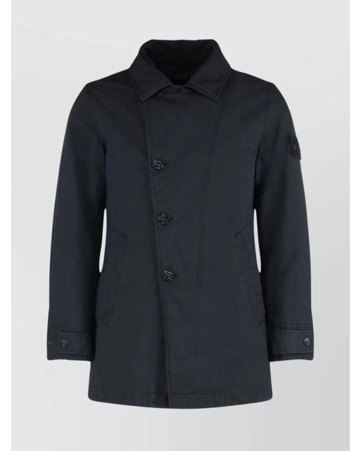 Stone Island Modern Waterproof Long Sleeve Jacket in Blue for Men | Lyst UK