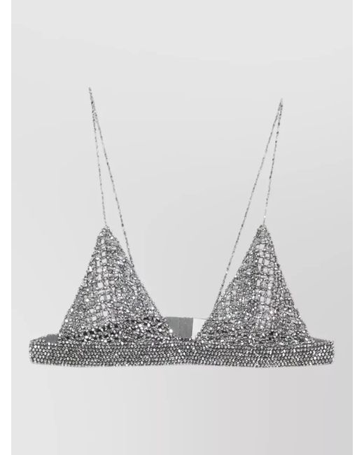 Golden Goose Triangle Cup Top Tone Chain in Grey | Lyst UK