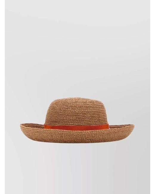 Helen Kaminski Raffia Newport Sb Hat in Brown | Lyst