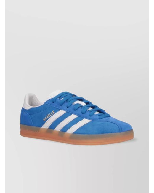 adidas Striped Suede Low Top Sneakers in Blue for Men | Lyst