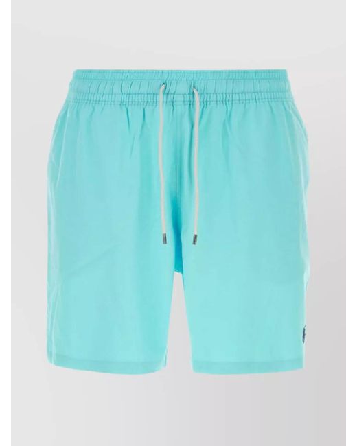 Polo Ralph Lauren Waistband Swim Trunks With Back Pocket in Blue for ...
