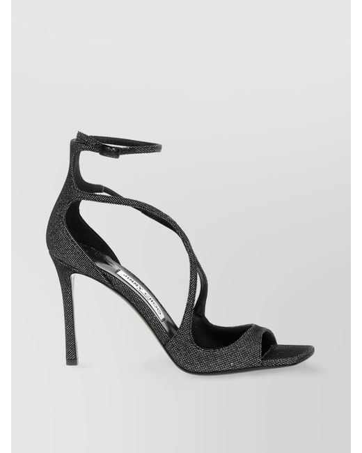 Jimmy Choo Sandals Open Toe Textured Finish in White | Lyst