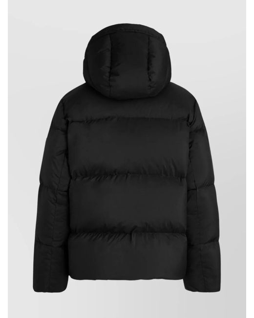 Tatras Hooded Long Sleeve Padded Coat With Pockets in Black | Lyst UK