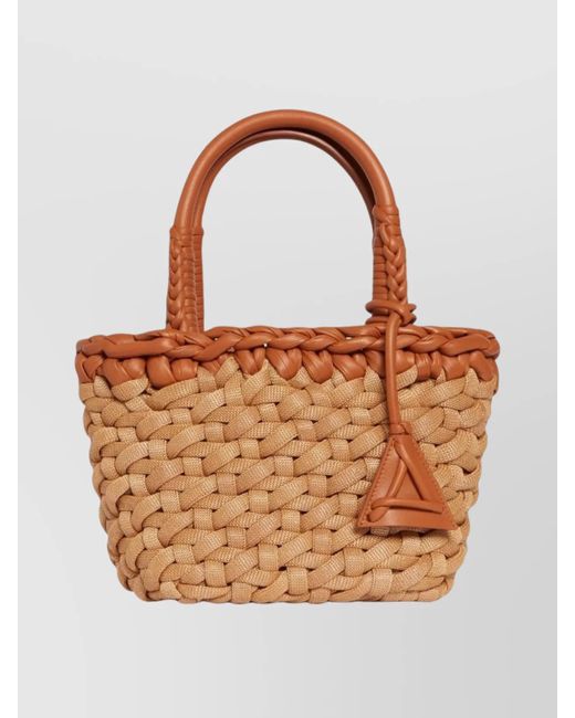 Alanui Woven Tote Bag Braided Handles in Brown | Lyst UK