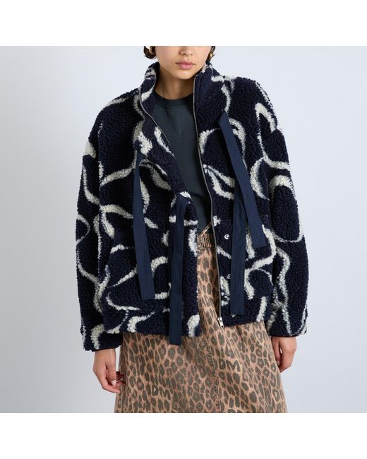 Damson Madder Ingrid Borg Jacket in Blue | Lyst