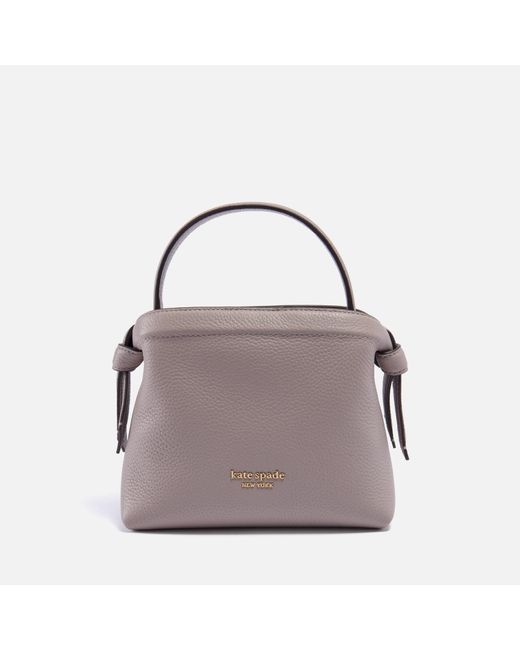 Kate Spade Knott Mini Leather Tote Bag in Purple | Lyst UK