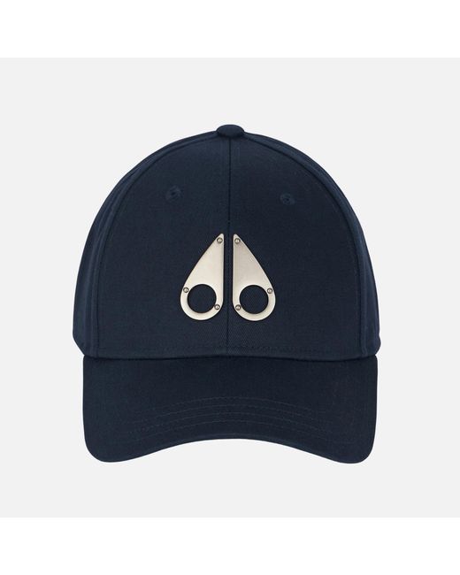 Moose Knuckles Logo Cotton-twill Icon Cap in Blue for Men | Lyst