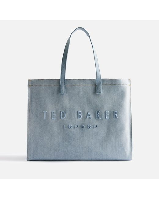 Ted Baker Danimy Extra Large Icon Denim Bag in Blue | Lyst Australia