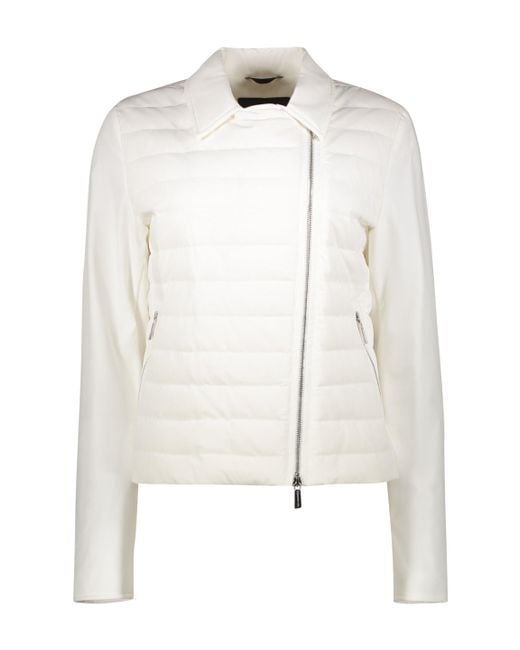 Moorer Olivia-Kn Padded Jacket in White | Lyst