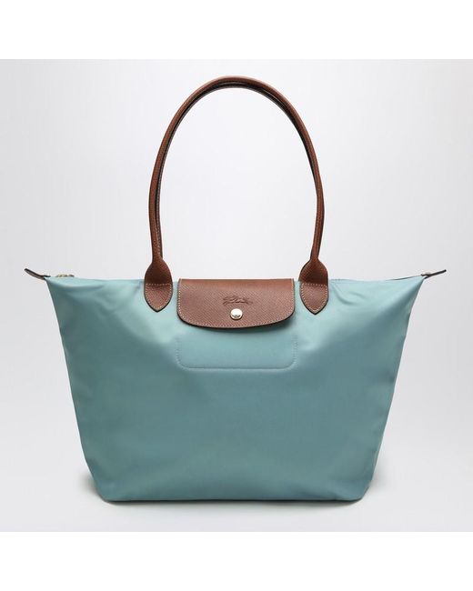 Longchamp Eucalyptus Coloured Le Pliage Original L Bag in Blue | Lyst
