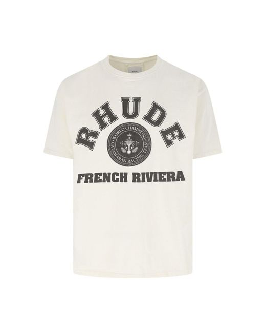 Rhude T-Shirts And Polos in White for Men | Lyst