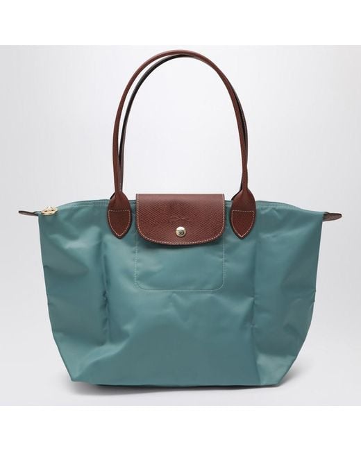 Longchamp Eucalyptus Le Pliage Original M Bag in Green | Lyst