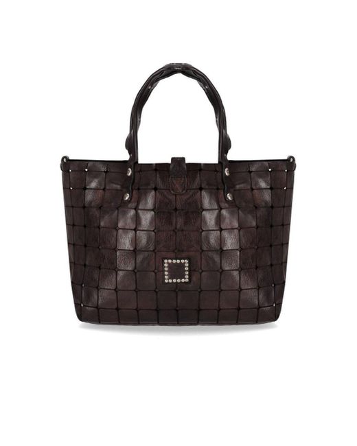 Campomaggi Acacia Dark Crossbody Bag in Black | Lyst